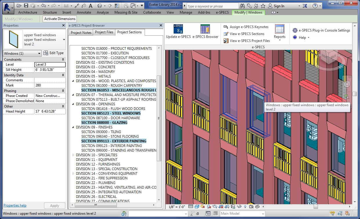 Bradley BIM e-SPECS for Revit Begins 5th Year Commitment